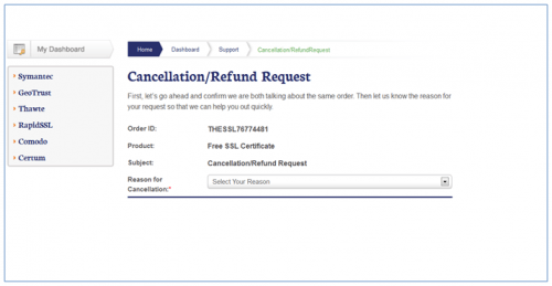 The SSL Store™ Developed Automatic Cancellation System For Customers