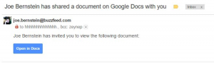 Massive Google Docs OAuth Phishing Attack Spreading via Email
