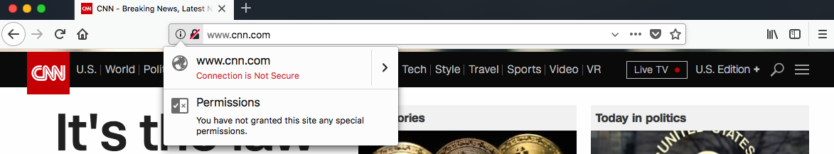 Browser Watch: Firefox HTTP Warning added to Firefox Nightly