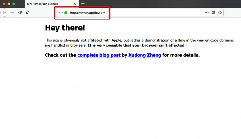 Unicode Domain Phishing: How you can protect yourself