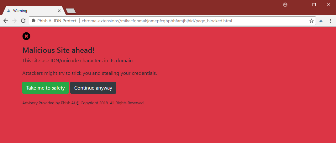 Homograph Attacks Chrome Extension Detects Unicode Domains 