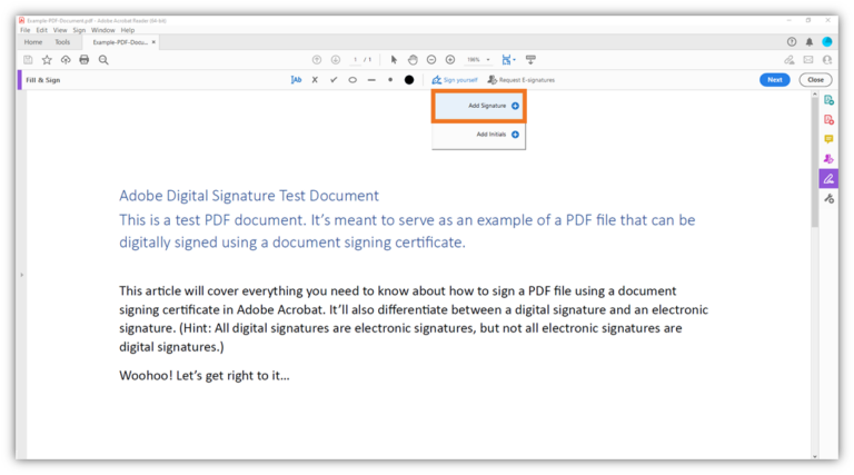 How to Create a Custom Digital Signature in Adobe Acrobat Reader ...