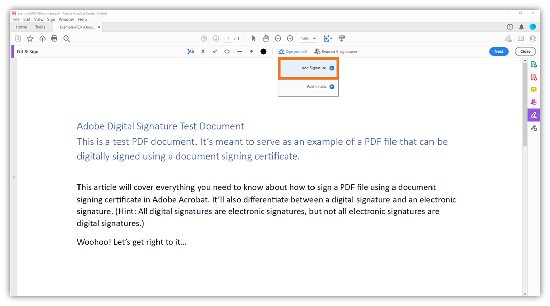 How to Create a Custom Digital Signature in Adobe Acrobat Reader ...