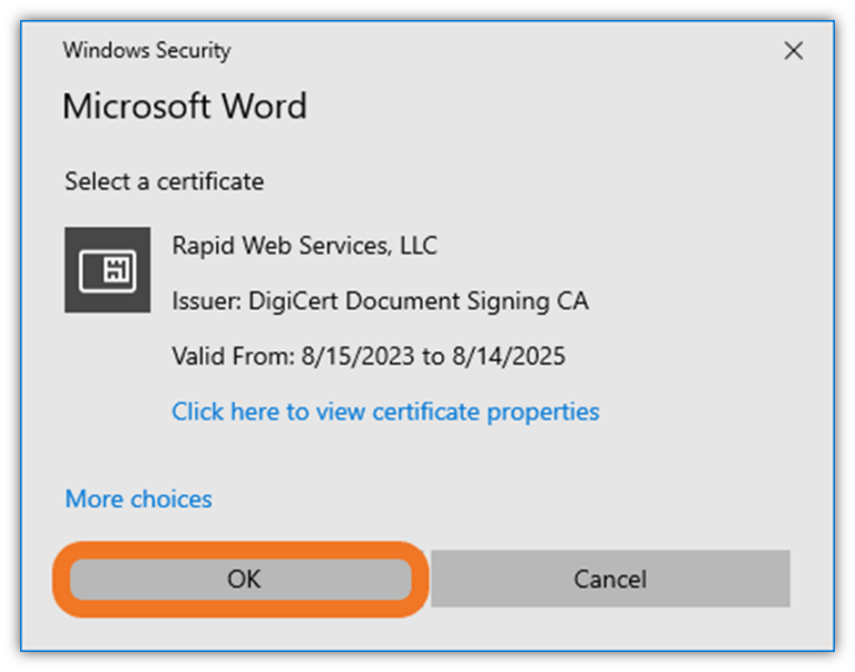 How To Sign A Word Document Using A Digital Signature Certificate Hashed Out By The Ssl Store™