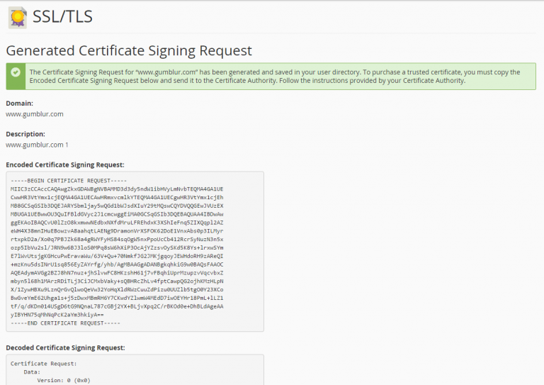 How to Generate a CSR for cPanel 11.x - Knowledgebase - Sahara Net