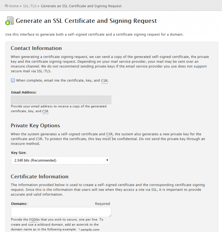 How to Generate a Certificate Signing Request (CSR) for Web Host Manager (WHM) - The SSL Store™