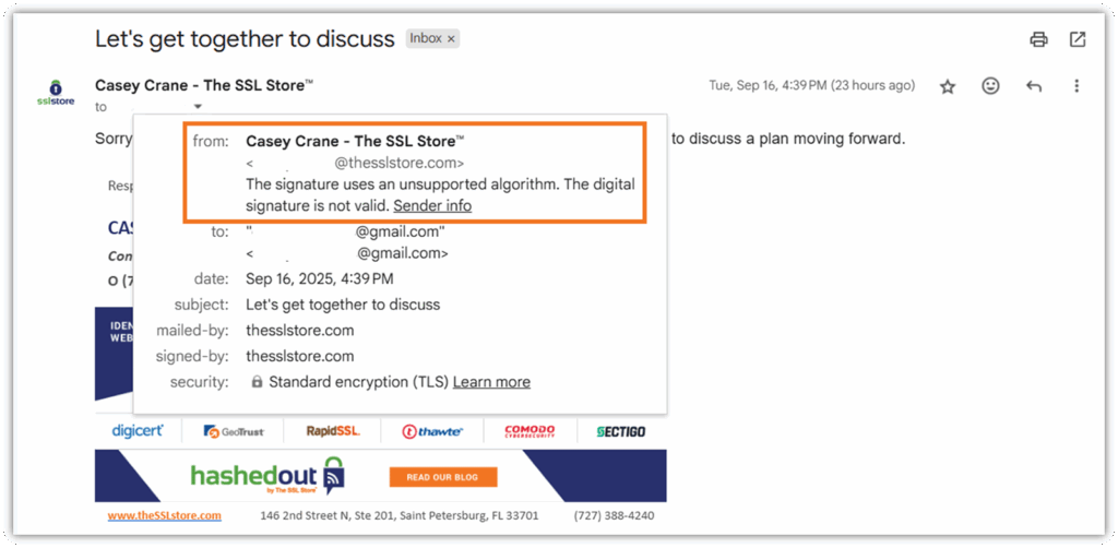 How to Fix ‘The Signature Uses an Unsupported Algorithm. The Digital ...
